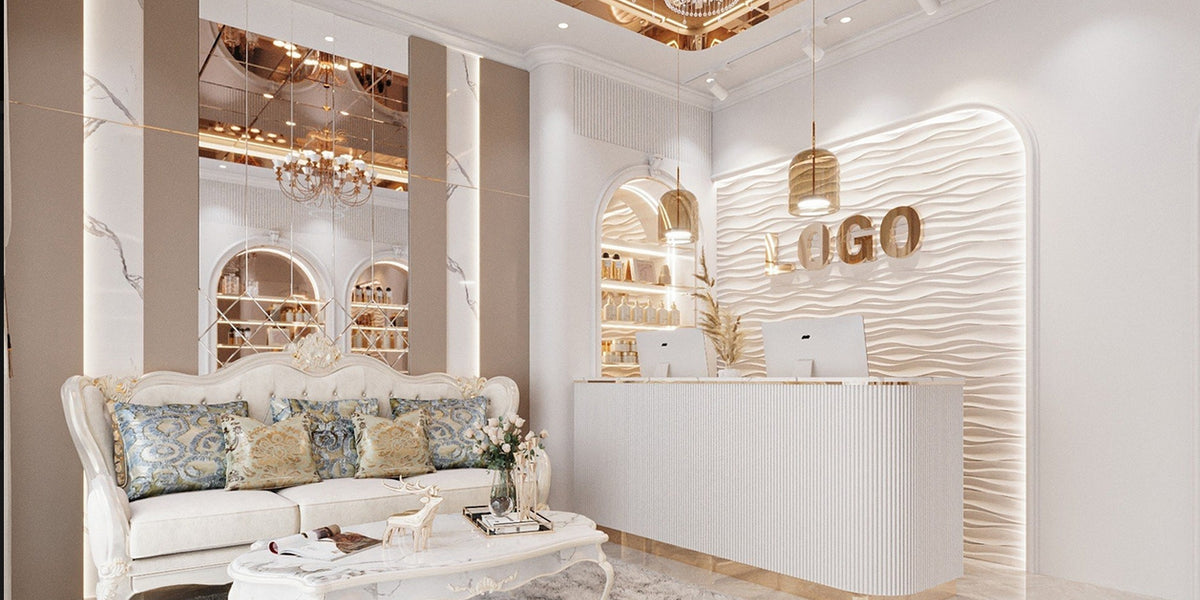 Elegant and Functional: Creating a Stunning Reception Desk for a Conte ...