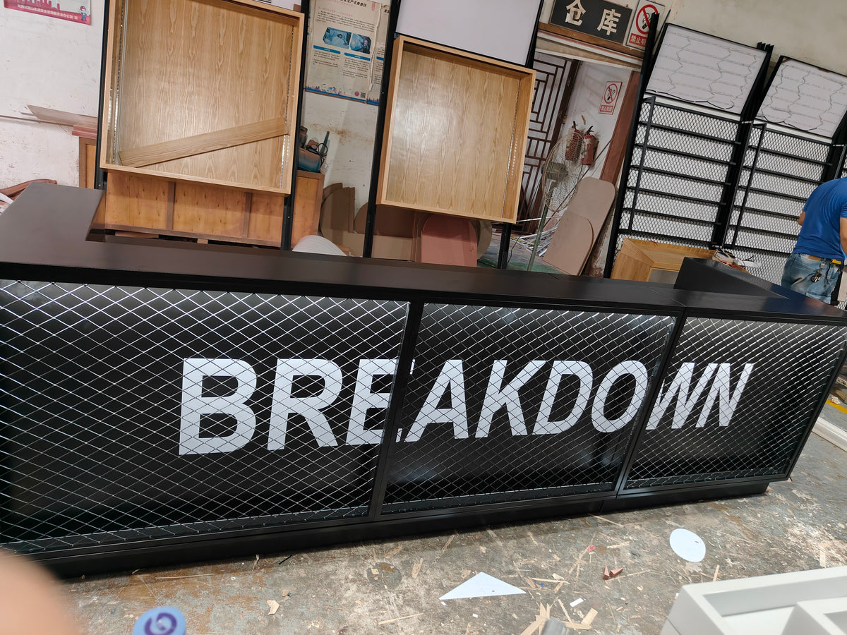 Customized Reception Desks for High-End Retail Stores — M2 Retail