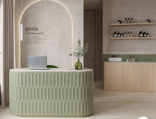 Sleek and Stylish: Beautiful Reception Desk Designs for Modern Beauty ...