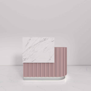 Dora Custom Marble Reception Desk — M2 Retail