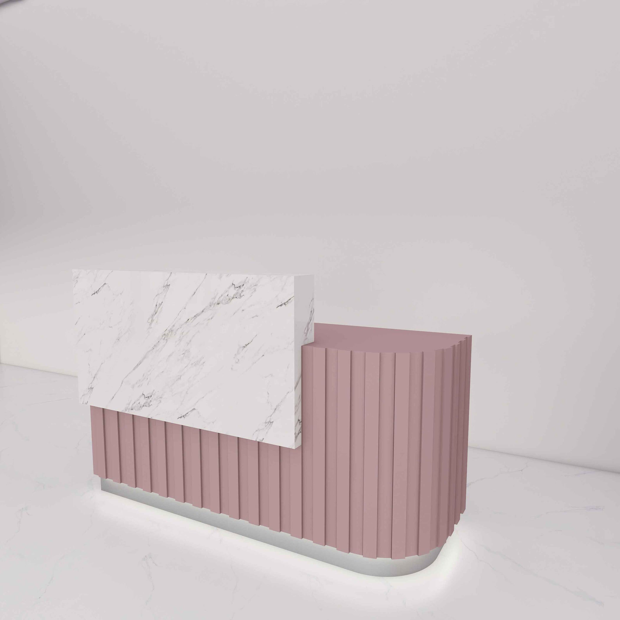 Dora Custom Marble Reception Desk — M2 Retail