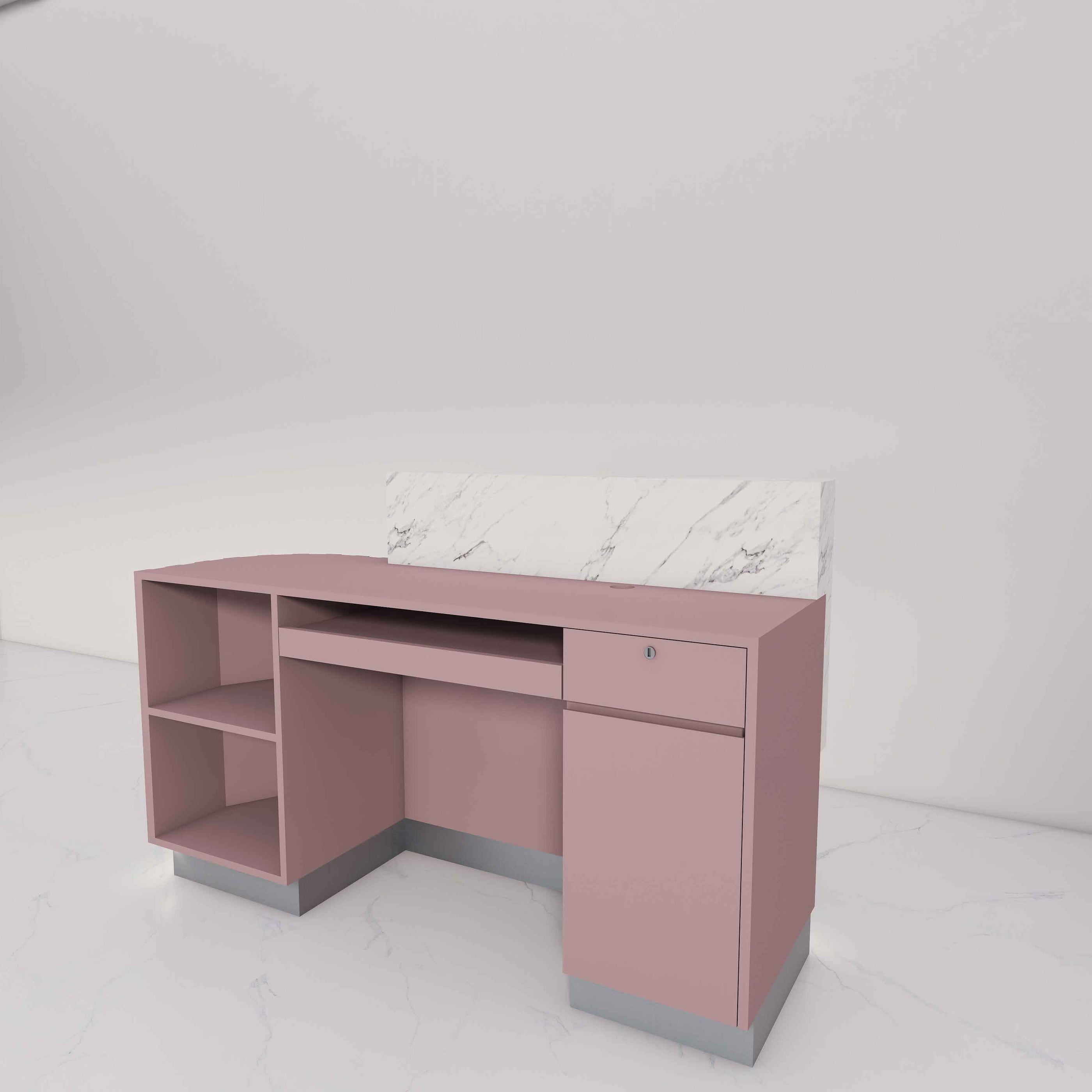 Dora Custom Marble Reception Desk — M2 Retail