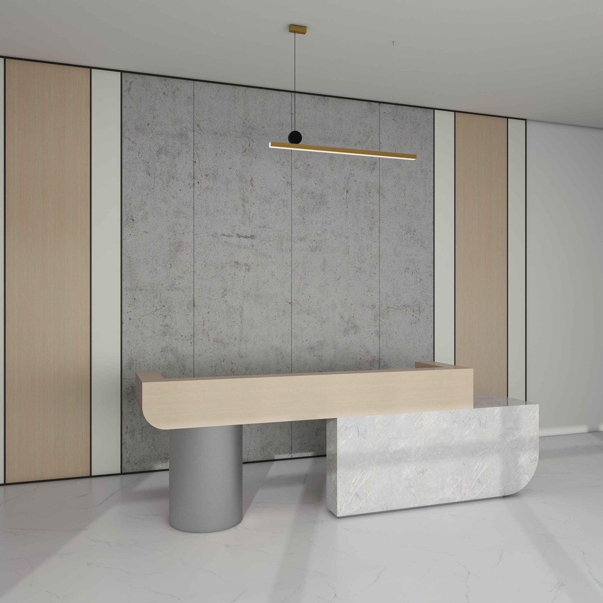 Hyas High-end Custom Reception Desk — M2 Retail