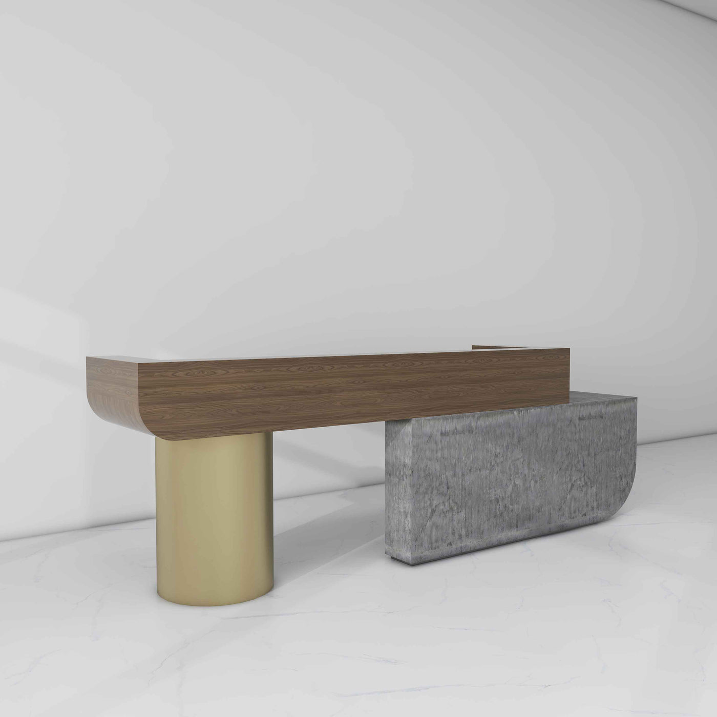 Hyas High-end Custom Reception Desk — M2 Retail