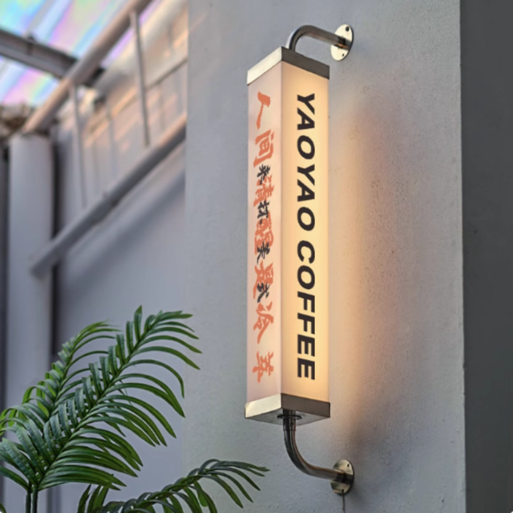 Custom Acrylic Lightbox Sign Illuminated Waterproof Storefront Signage ...