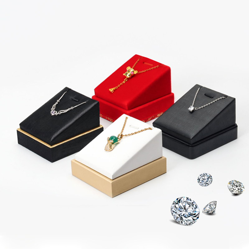 Complete Jewelry Display Set with Necklace Pendant Tray and Showcase S ...
