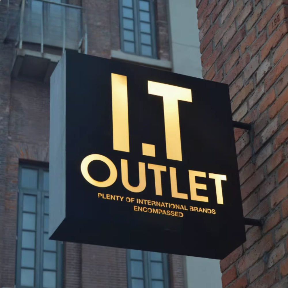 Custom Double-Sided Lightbox | LED Storefront Sign, Wall-Mounted Cut-O ...