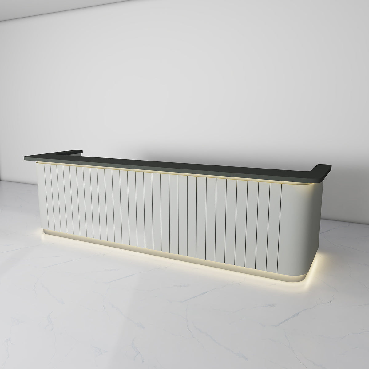 Faus 11ft Extra-long Custom Modern Office Reception Desk — M2 Retail