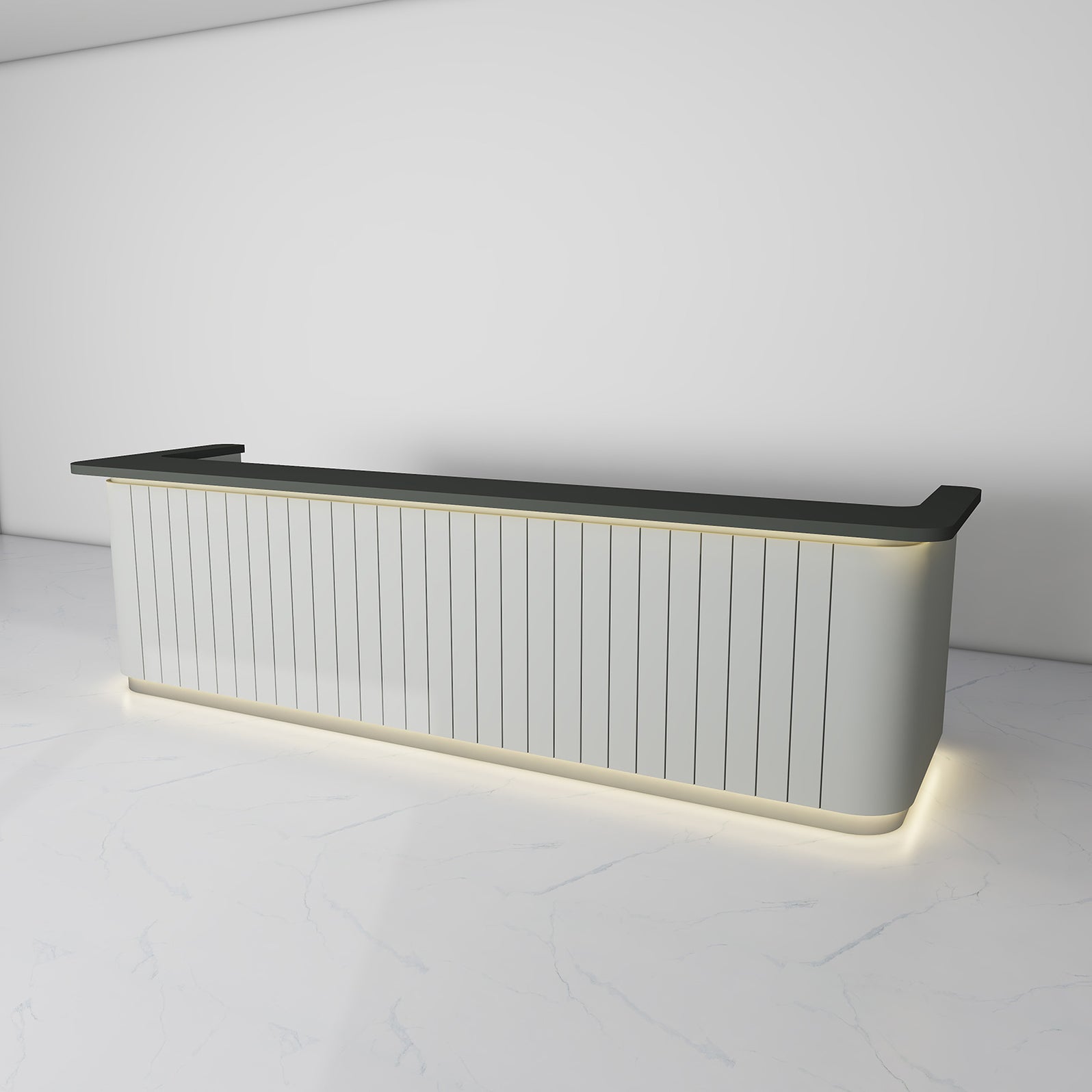 Faus 11ft Extra-long Custom Modern Office Reception Desk — M2 Retail