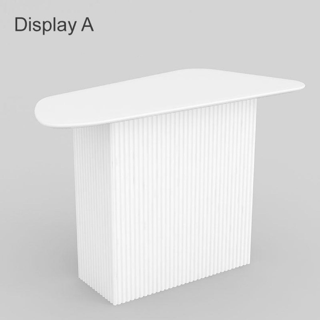 Pure White Retail Store WIndow Display Ideas with Promotion Table and ...