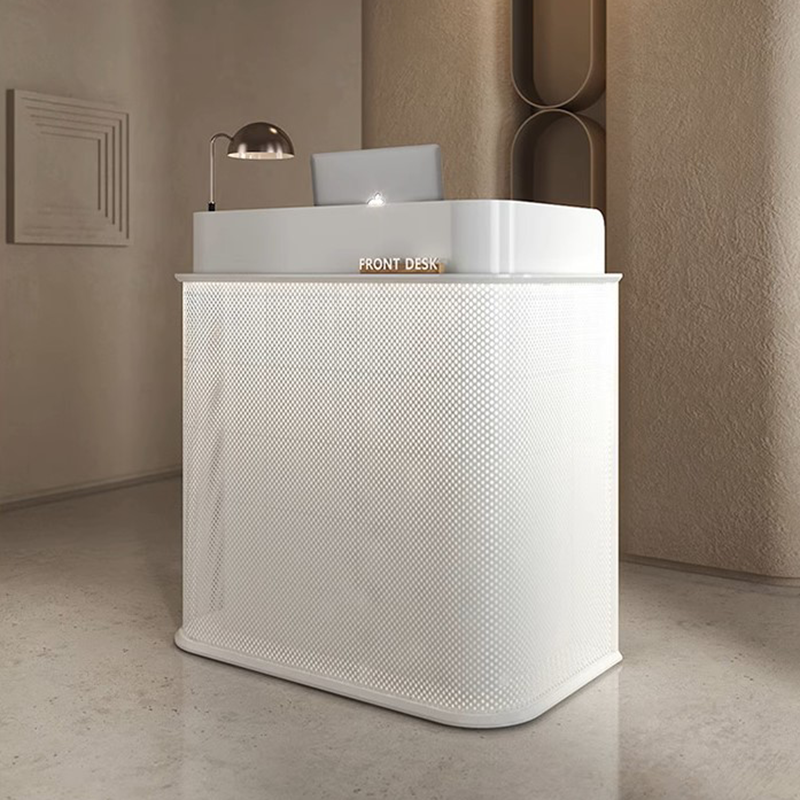 Liora Stylish Movable Beauty Small Reception Desk — M2 Retail