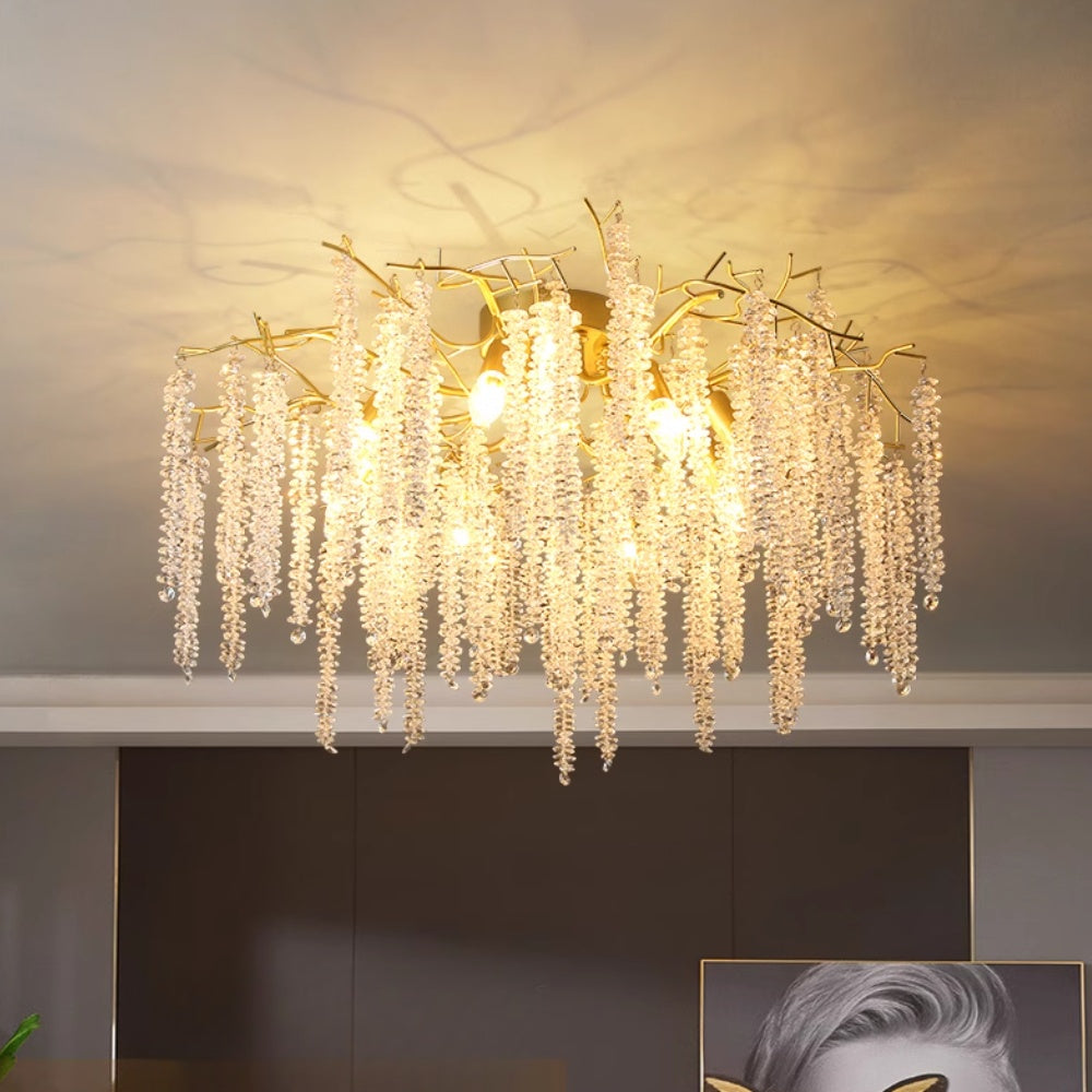 Modern Luxury Gold French Ceiling Crystal Chandelier — M2 Retail