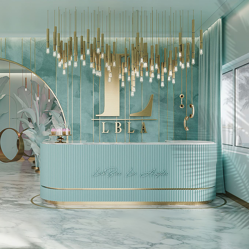 Naiad Stylish Modern Reception Desk — M2 Retail