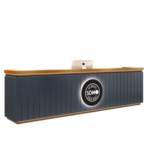 Retro Bar Wooden Reception Desk — M2 Retail
