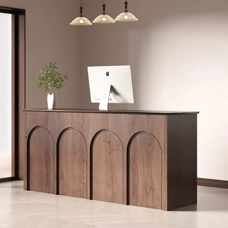Midas Vintage Wood Boutique Reception Desk — M2 Retail
