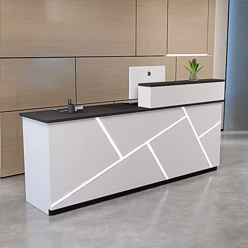 Baton Industrial Style Reception Desk — M2 Retail
