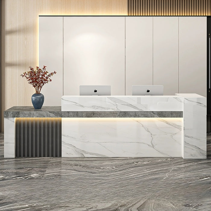 Echo Marble Reception Desk — M2 Retail