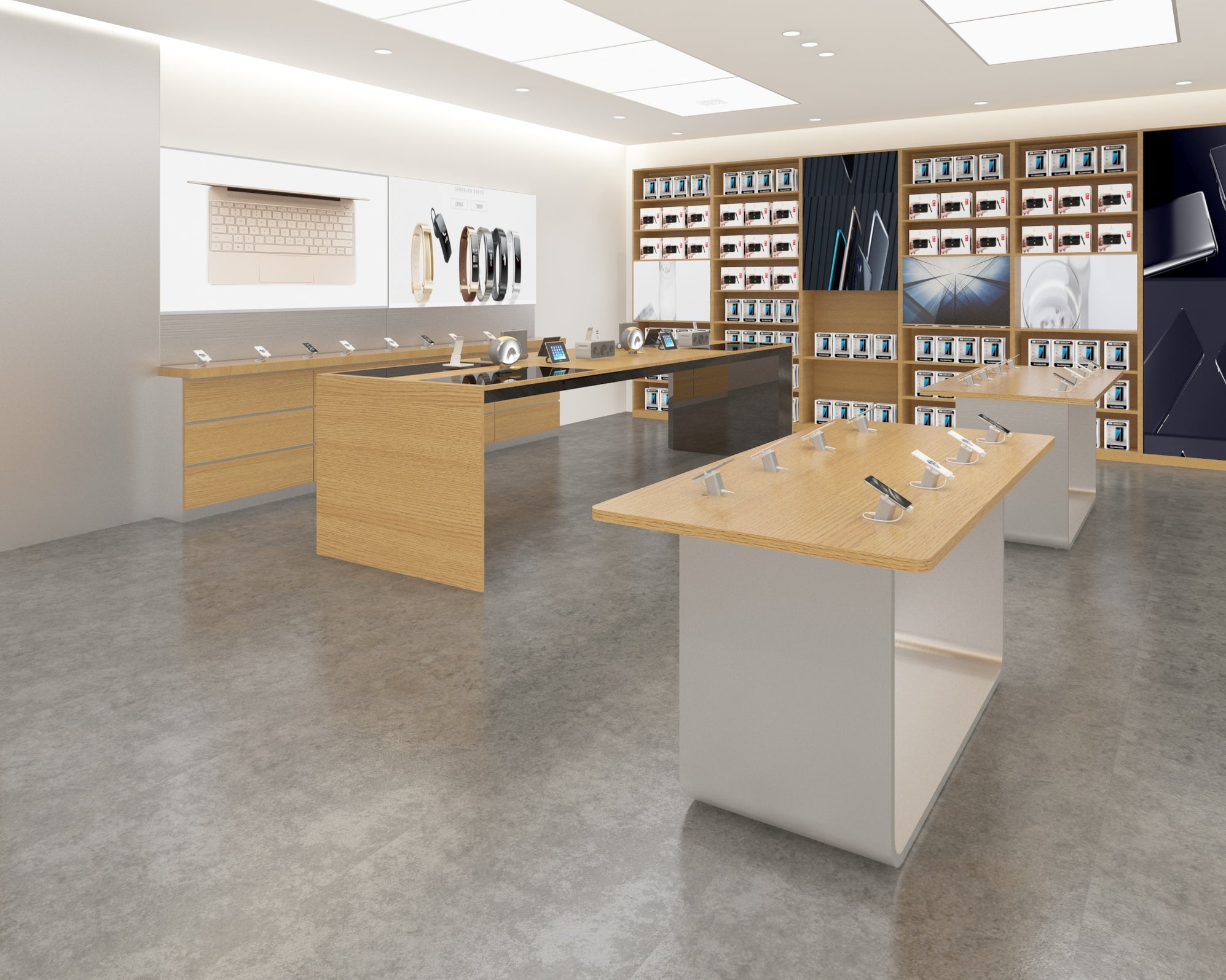 HUAWEI Wall Display Cabinet | Cell Phone Display Showcase Price — M2 Retail