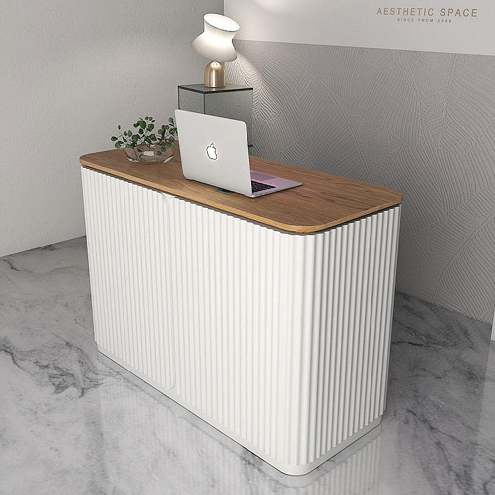 Arya Reeded Reception Desk of High Quality - M2 Retail