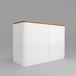 Arya Reeded Reception Desk of High Quality - M2 Retail