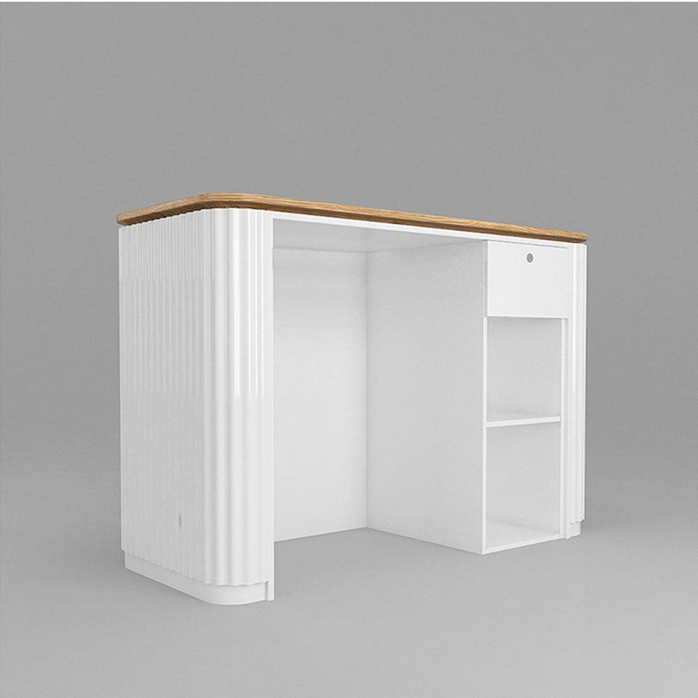 Arya Reeded Reception Desk of High Quality - M2 Retail