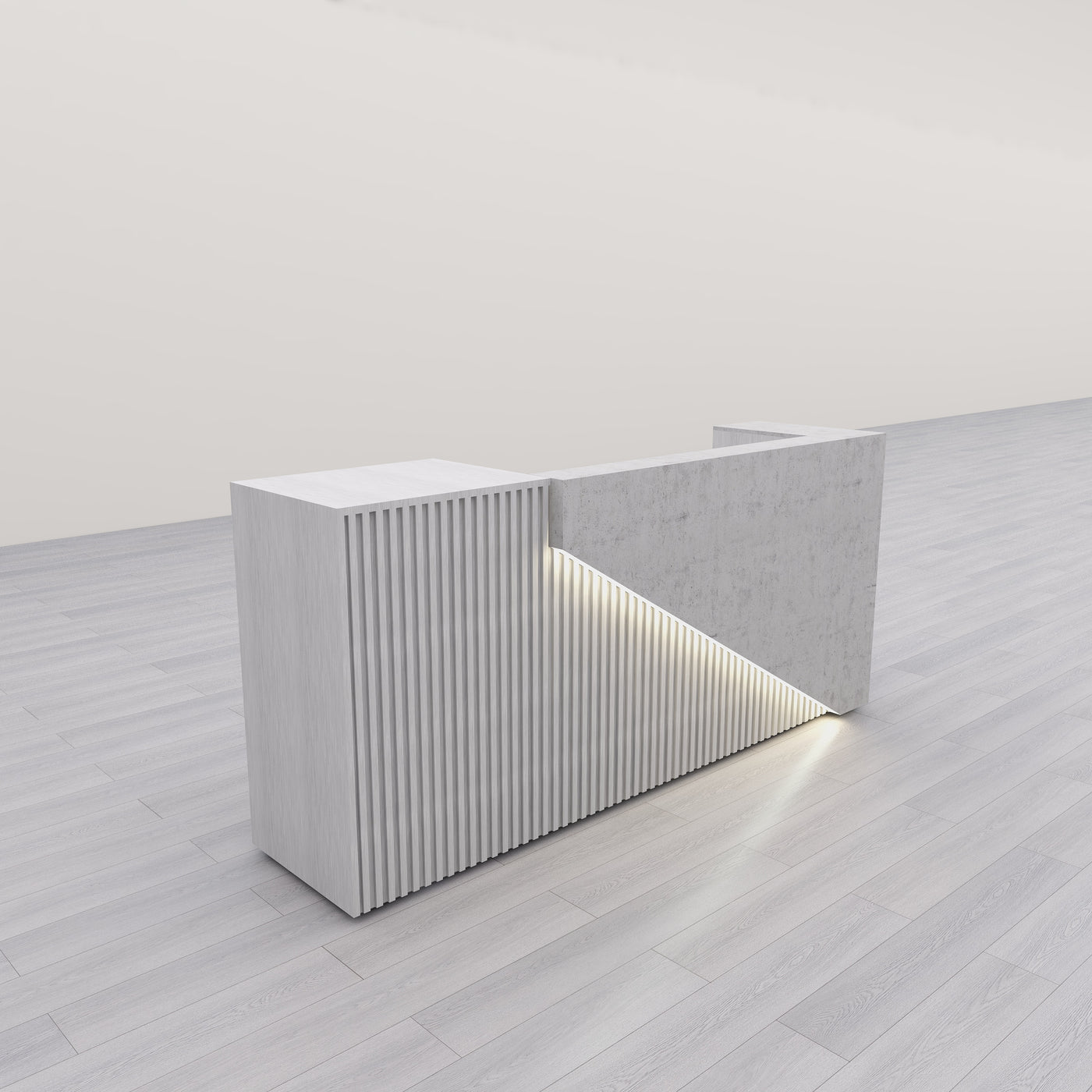 Crius Marble LED Reception Desk — M2 Retail
