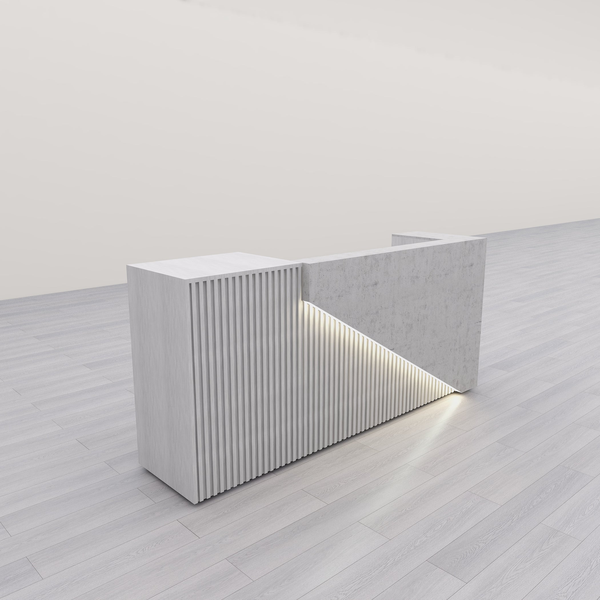 Crius Marble LED Reception Desk — M2 Retail