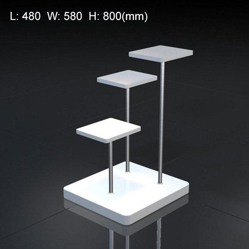 3 in 1 Retail Window Display Stands White Painting & Stainless steel f ...