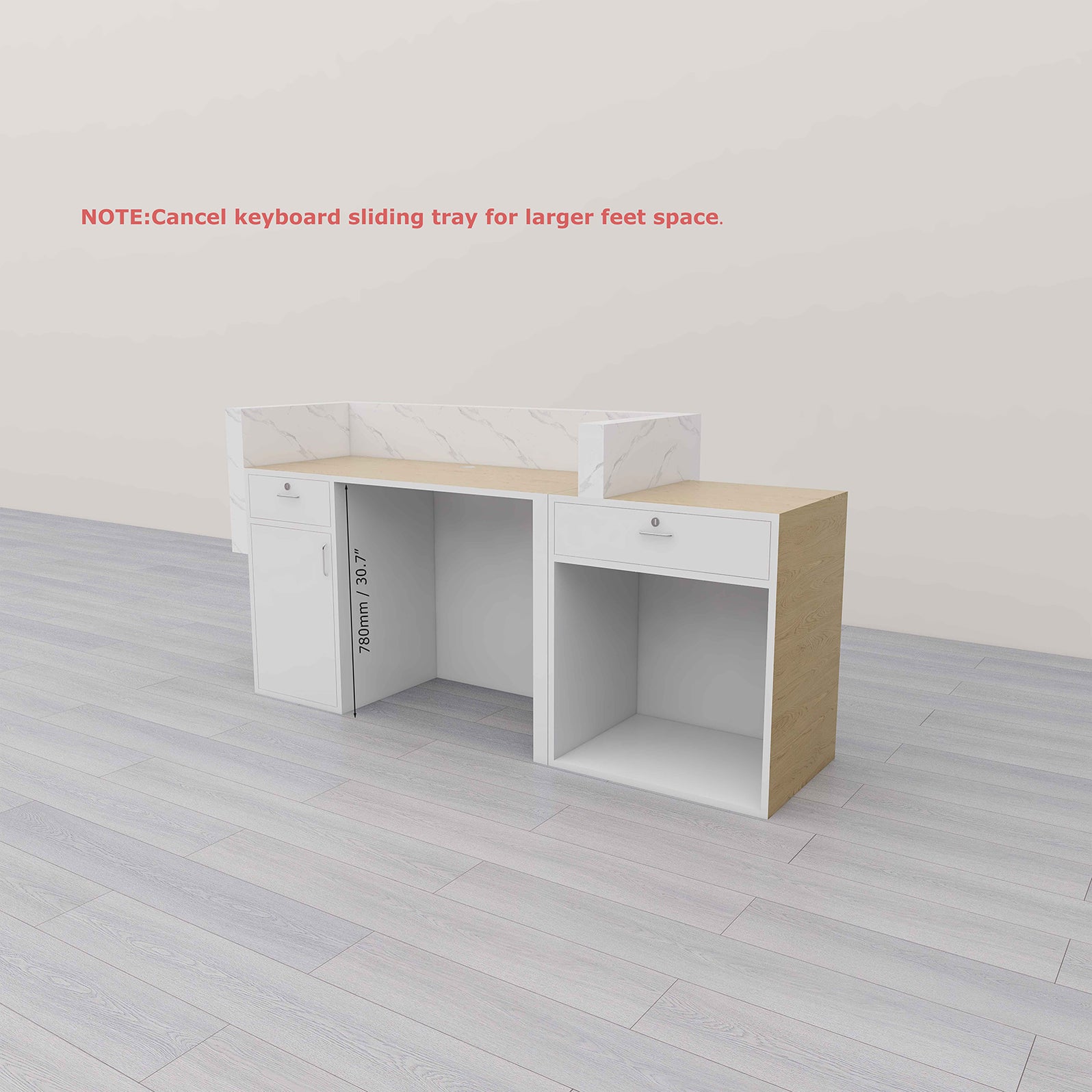 Artio Marble Reception Desk of High Quality - M2 Retail