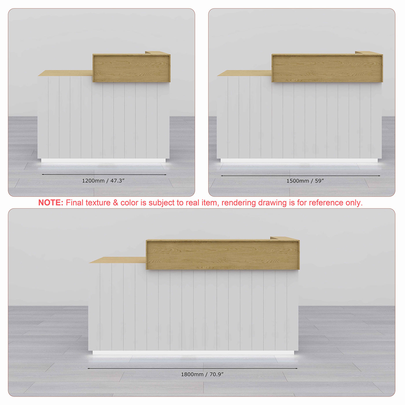 Aine Pencil Reception Desk of High Quality - M2 Retail