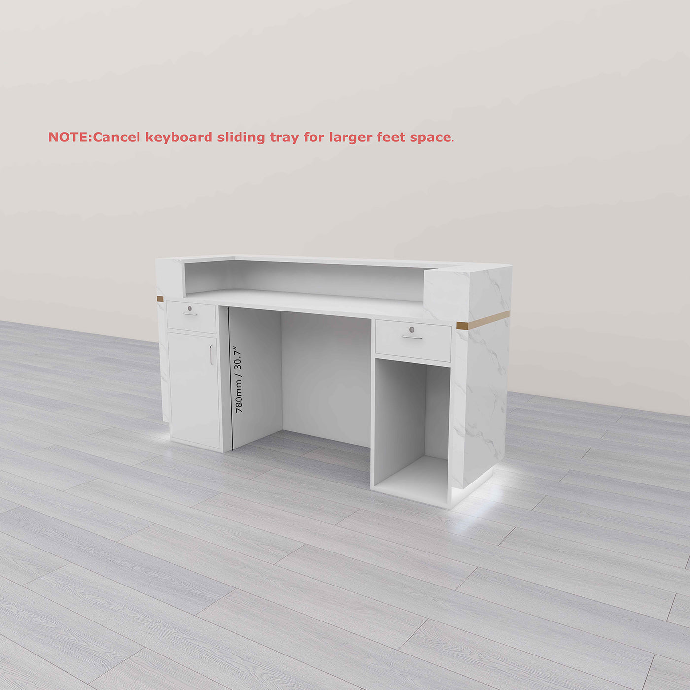 Monroe Large Retail Reception Desk of High Quality - M2 Retail