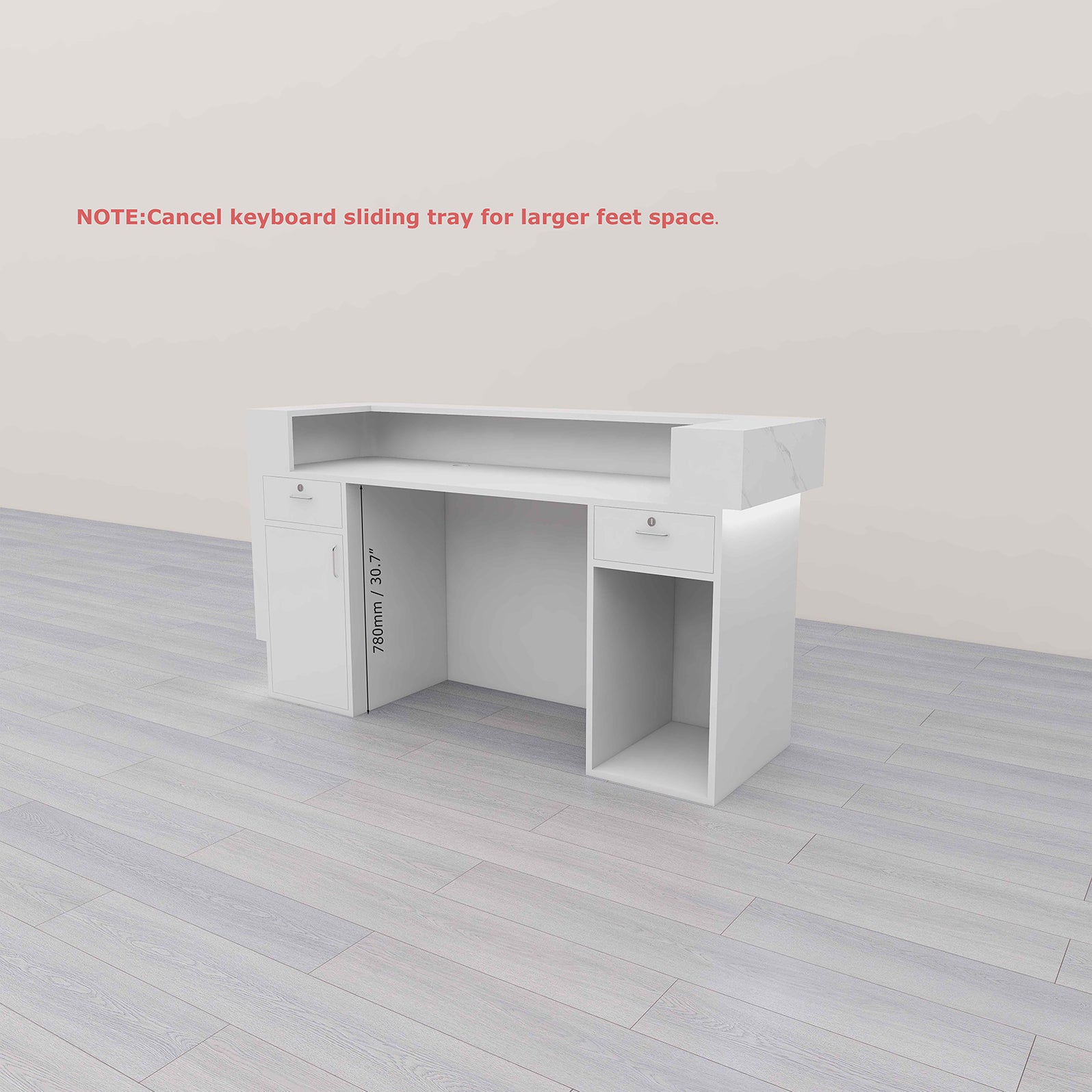 Monroe Large Retail Reception Desk of High Quality - M2 Retail