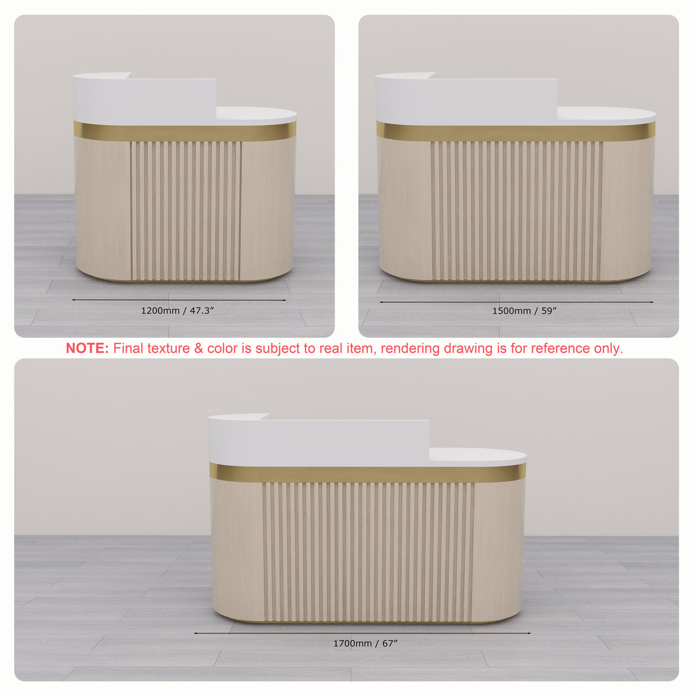 Morandi Timber Reception Desk Custom — M2 Retail