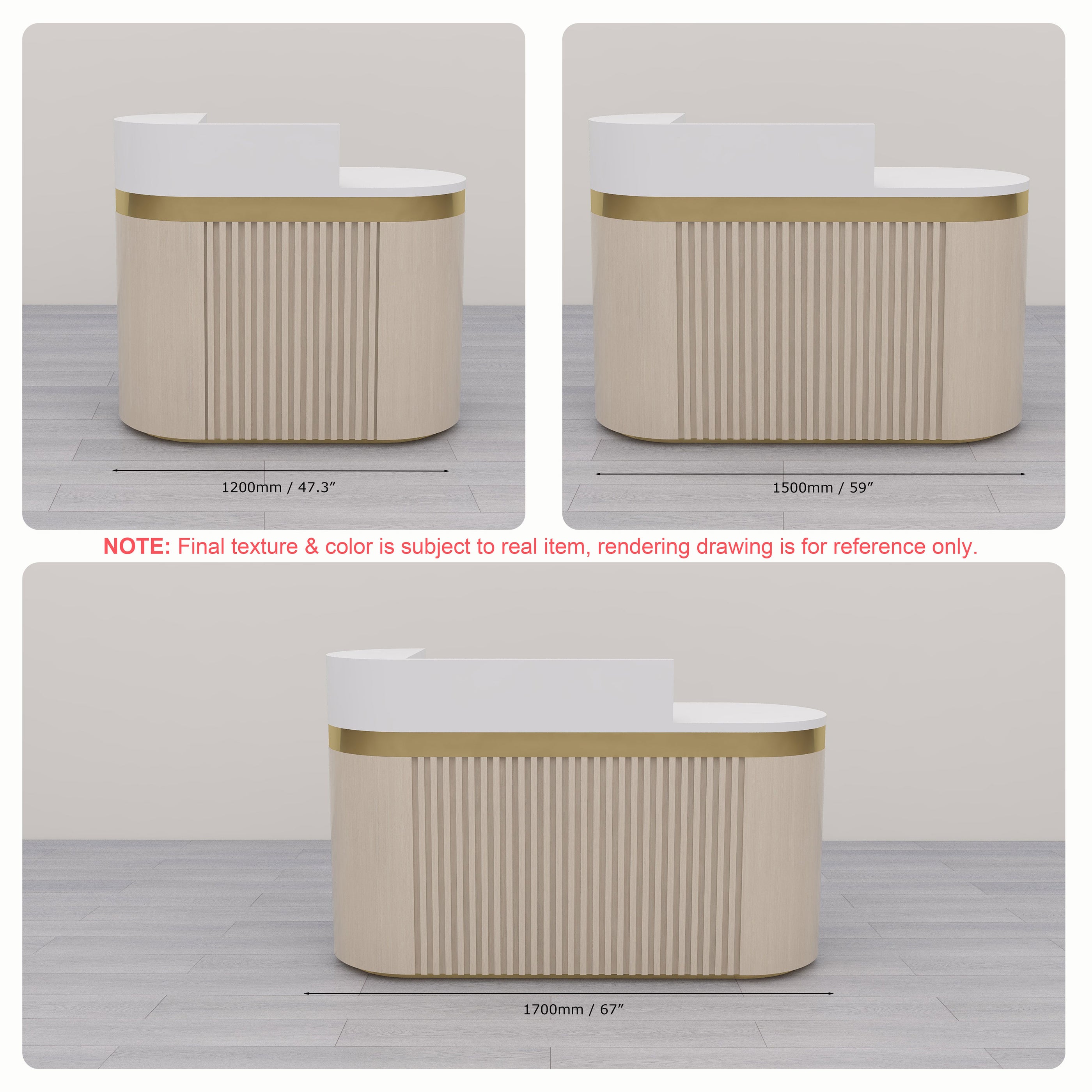 Morandi Timber Reception Desk Custom — M2 Retail