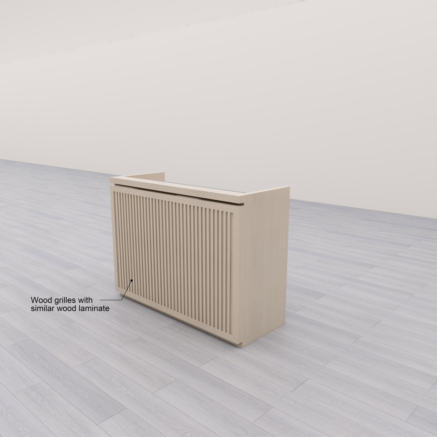 Crius Timber Reception Desk Custom — M2 Retail