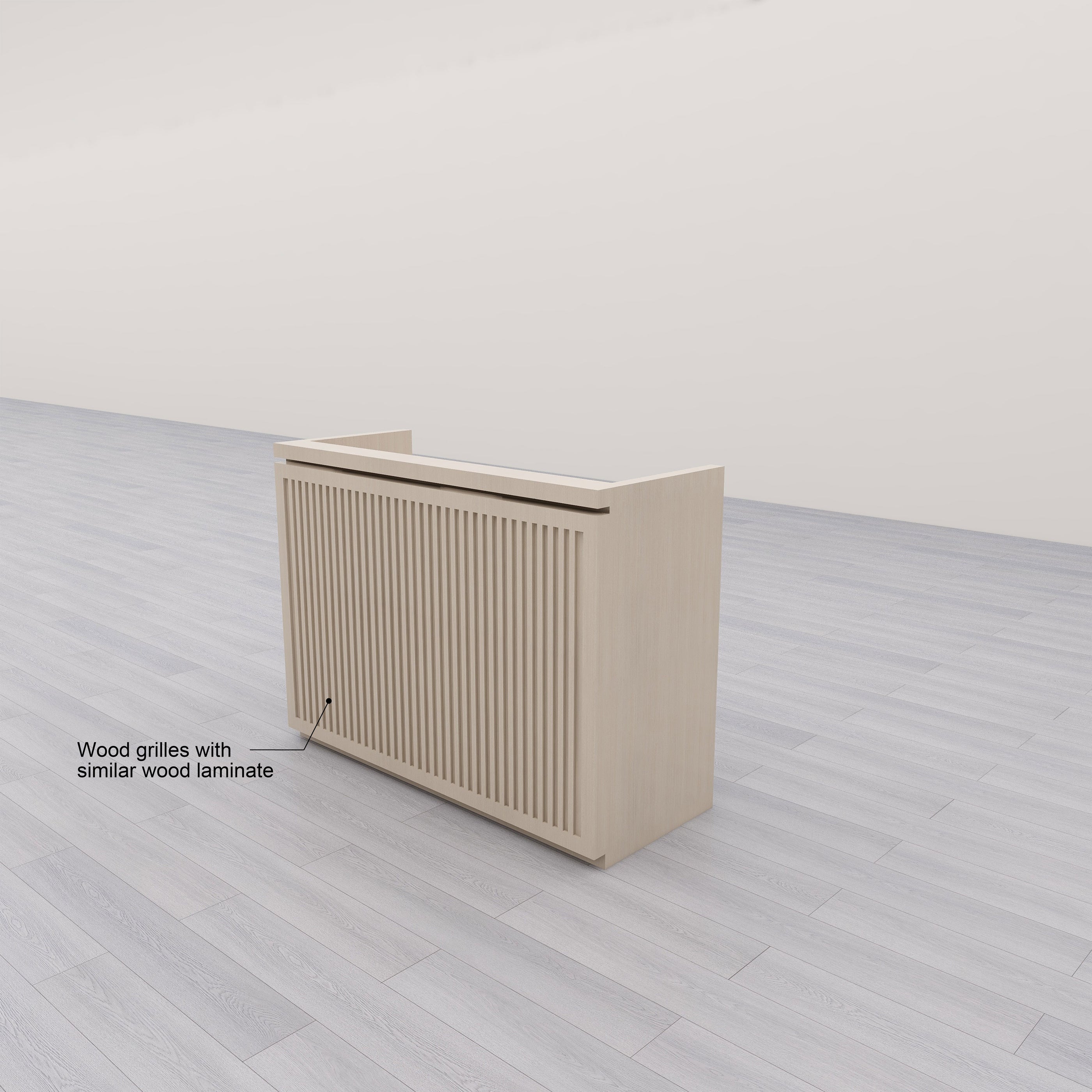 Crius Timber Reception Desk Custom — M2 Retail