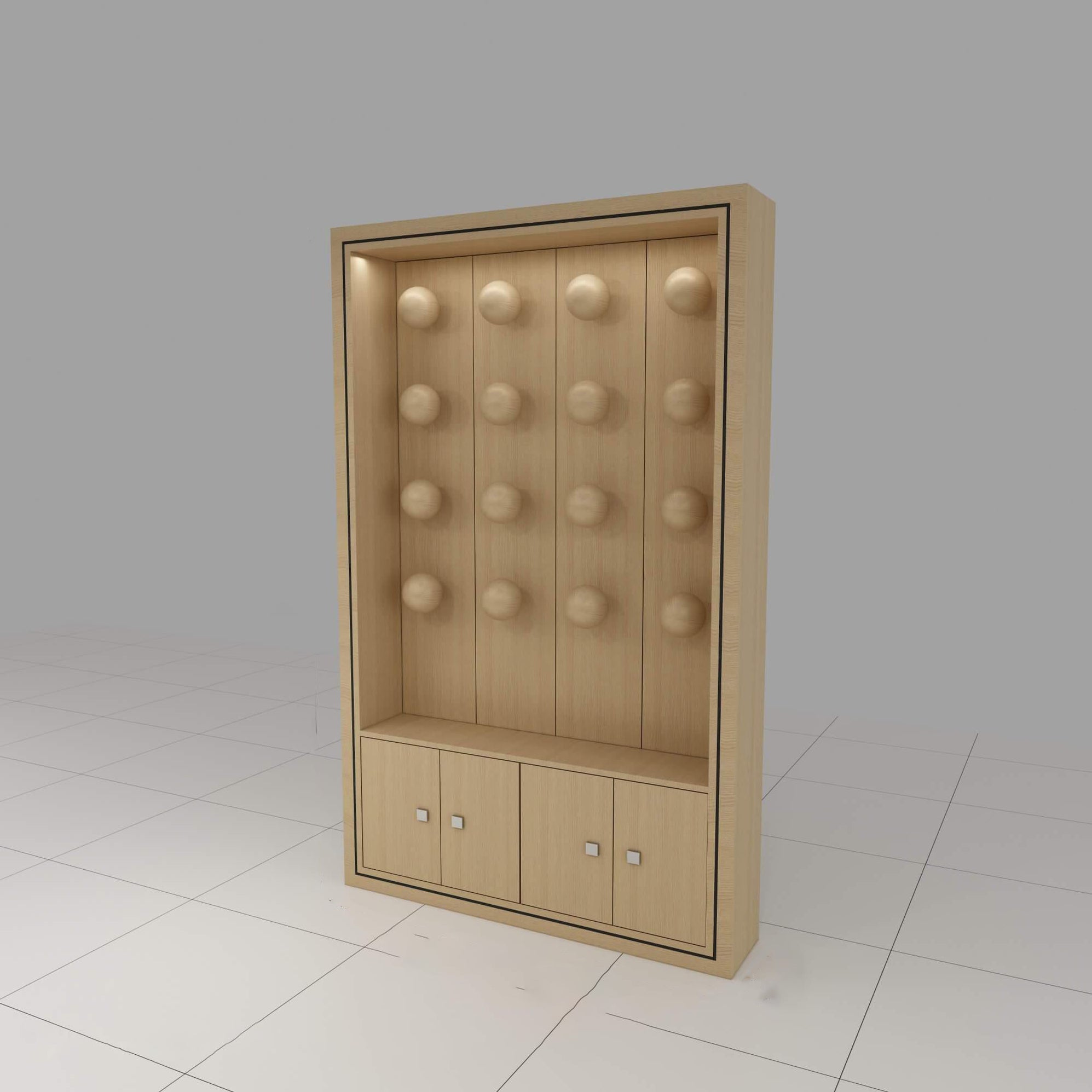 Cell Phone Store Wall Display Cabinet Shelf Hooks Headset Solution for ...