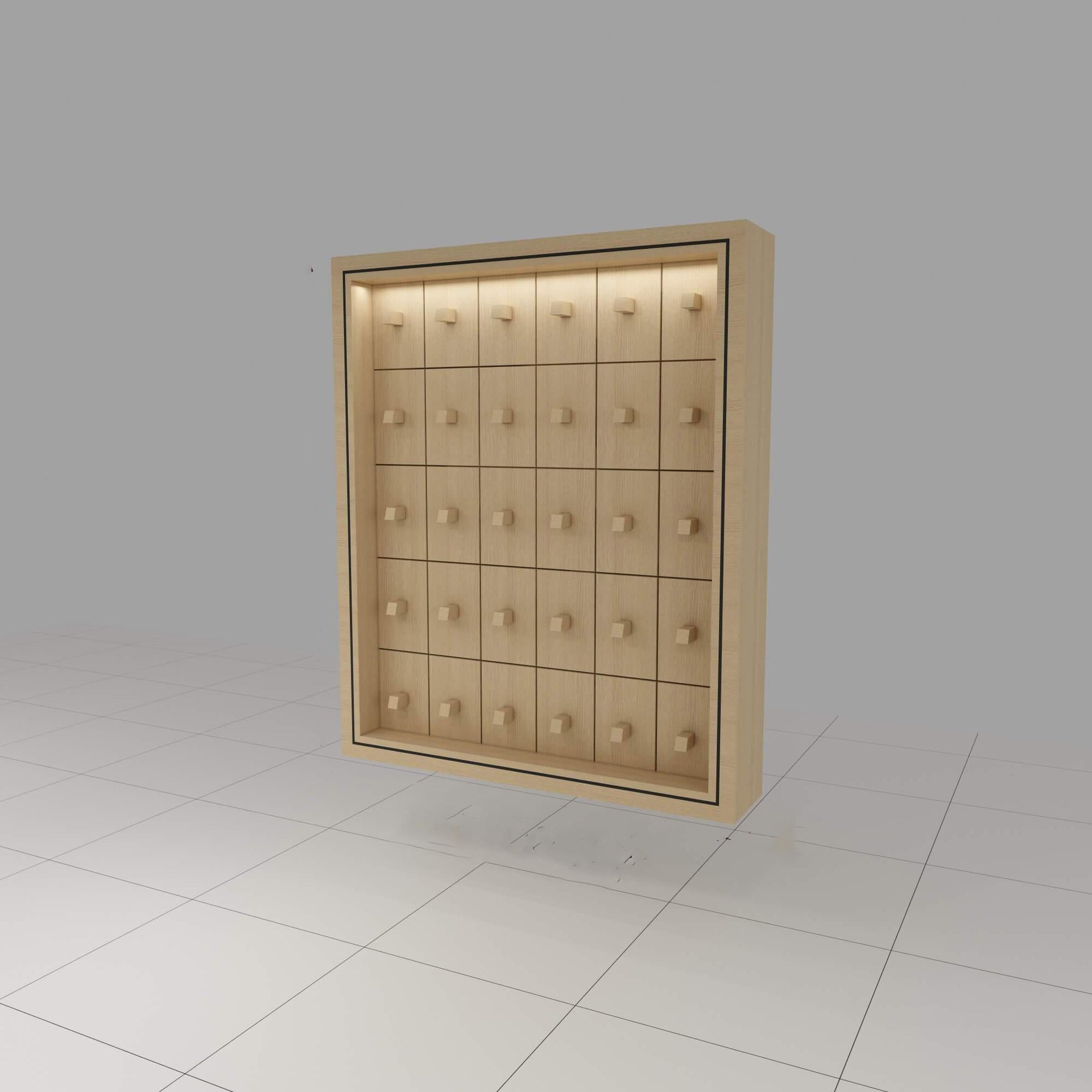 Cell Phone Store Wall Display Cabinet Shelf Hooks Headset Solution for ...