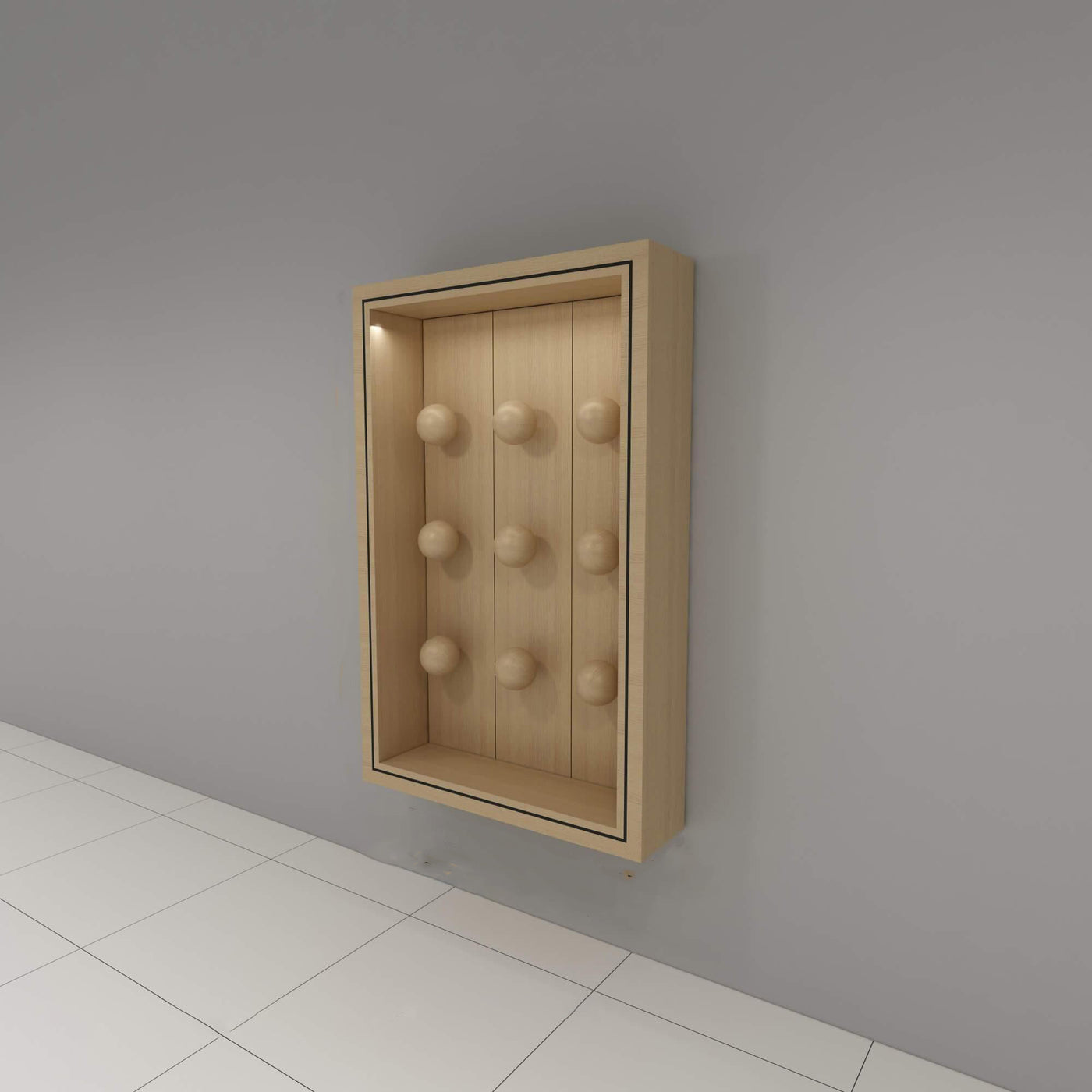 Cell Phone Store Wall Display Cabinet Shelf Hooks Headset Solution for ...