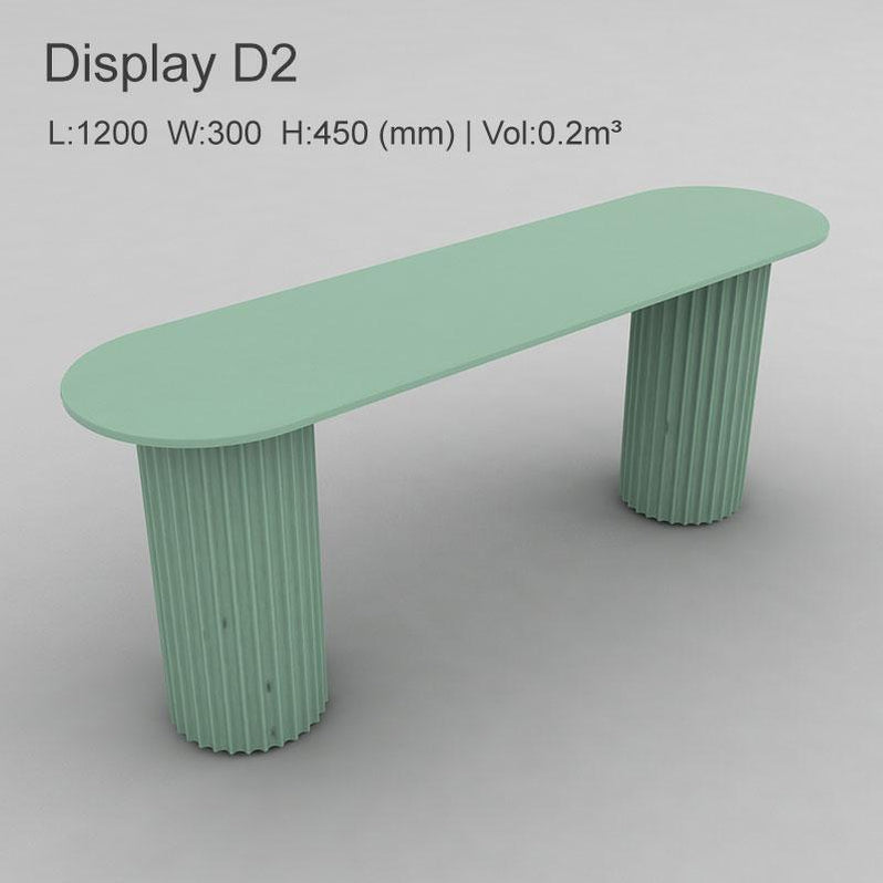 Corrugated White Wood Painting Window Display Props Eyewear Shop Round ...