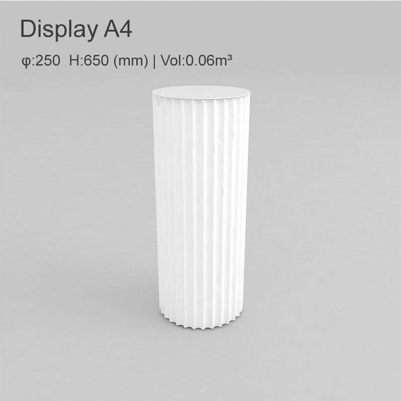 Corrugated White Wood Painting Window Display Props Eyewear Shop Round ...