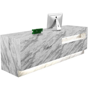 Hera Marble Reception Desk with LED of High Quality - M2 Retail