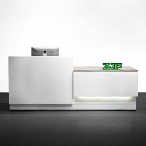 Freya White Reception Desk of High Quality - M2 Retail