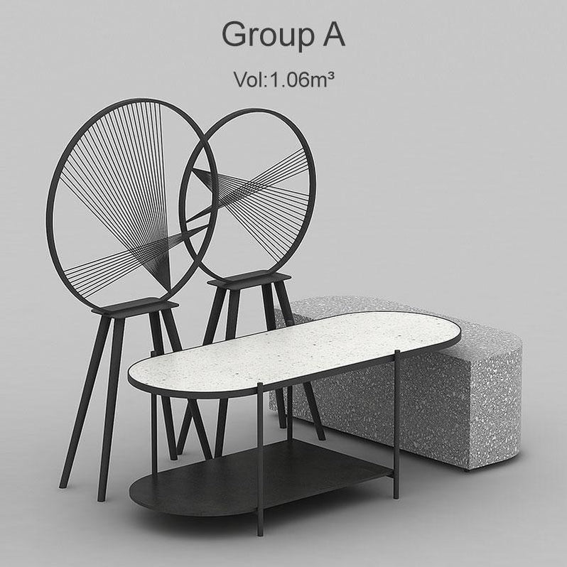 Retail Store Shop Display Window Uneven Group Promotion Table Gondola ...