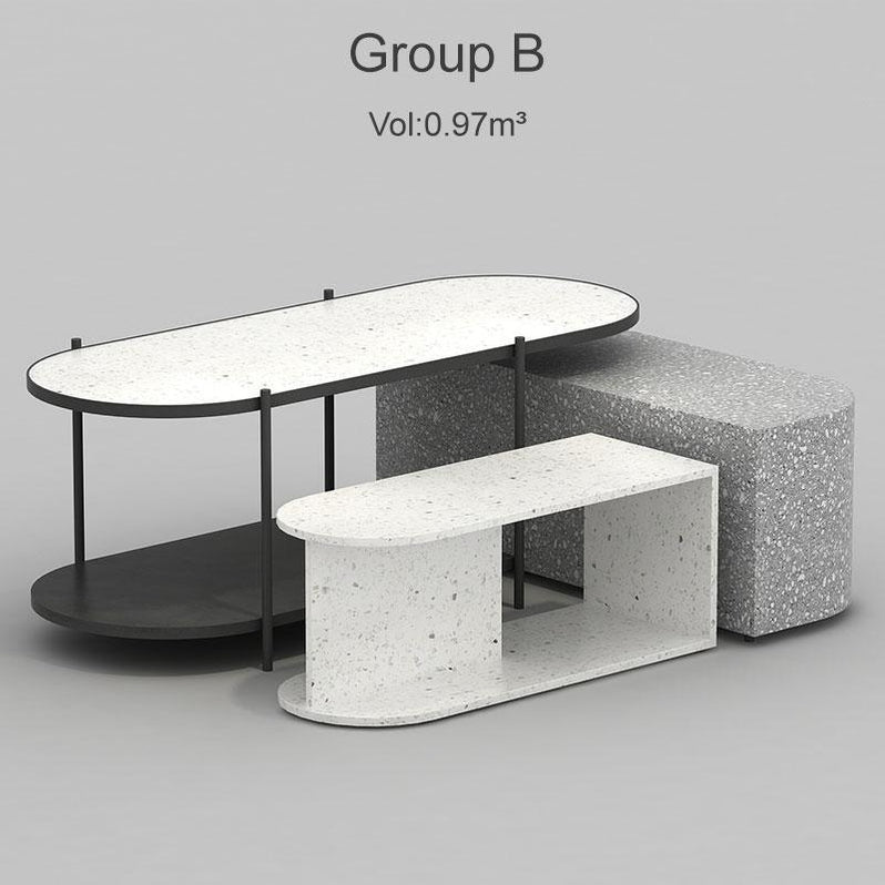Retail Store Shop Display Window Uneven Group Promotion Table Gondola ...