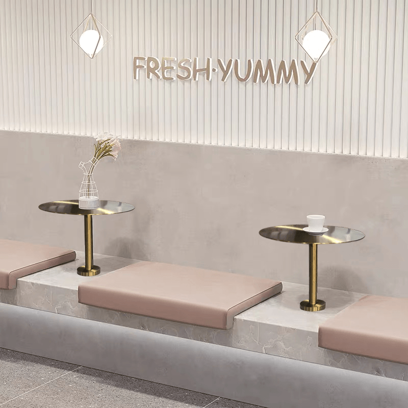Sofa Mounted Metal Small Table for Retail Store — M2 Retail
